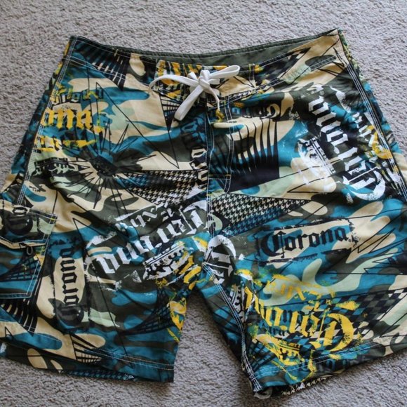 Corona | Swim | Corona Extra Beermens Boardshorts Swimsuit Trunks Size ...